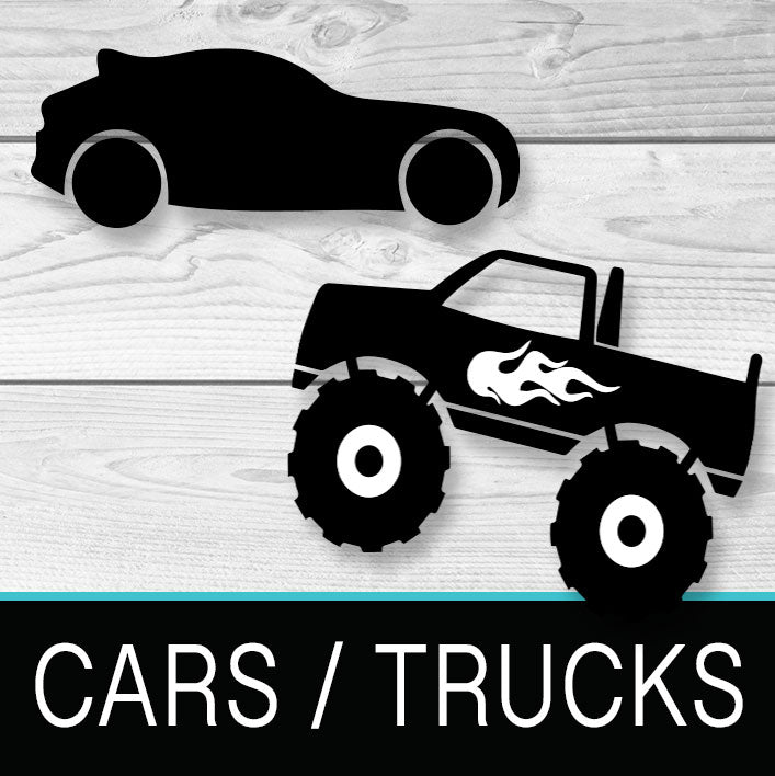 Cars and Trucks – Blackline