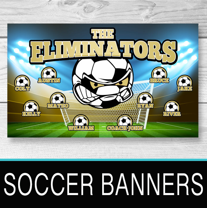 Team Banners – Blackline